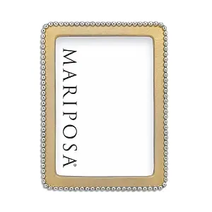 MARIPOSA Beaded 5 X 7 Frame - Gold