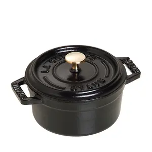 STAUB Mini Round Cocotte, .25 Quarts - Black