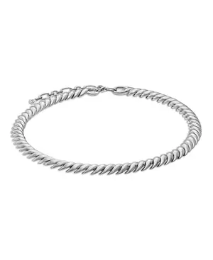 David Yurman Sterling Cable Collar Necklace - Silver