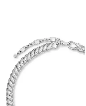 David Yurman Sterling Cable Collar Necklace - Silver