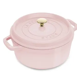 STAUB Round Cocotte, 4 Quart Peony