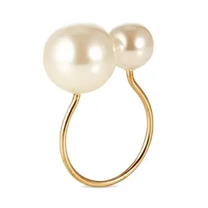 KIM SEYBERT Faux-pearl Napkin Ring - Ivory/gold