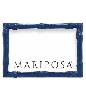 MARIPOSA Bamboo-look 4 X 6 Frame Blue