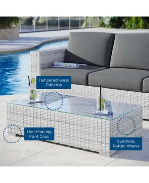 MODWAY Convene Outdoor Patio Coffee Table