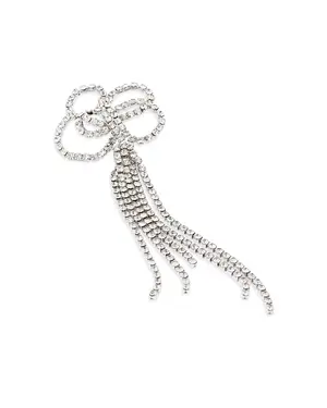 KENNETH JAY LANE Crystal Bow Earrings
