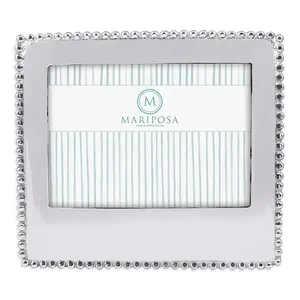 MARIPOSA Beaded Statement Picture Frame, 5 X 7 - Metal