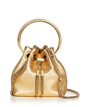 JIMMY CHOO Bon Bon Micro Bucket Bag