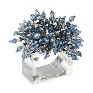 KIM SEYBERT Brilliant Napkin Ring Midnight/silver