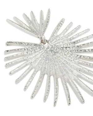 KENNETH JAY LANE Fan Earrings - Silver