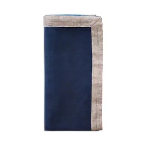 KIM SEYBERT Dip Dye Napkin - Navy/blue