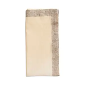 KIM SEYBERT Dip Dye Napkin White/beige