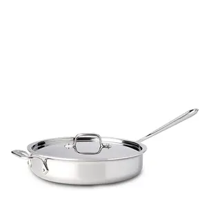 ALL-CLAD D3 Steel 3 Quart Saute Pan With Lid - Stainless