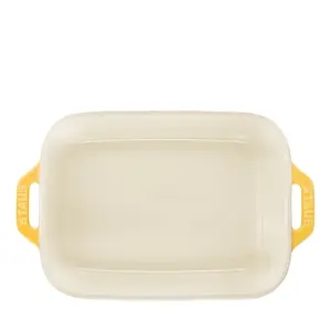 STAUB Ceramic Rectangular Baking Dish 2-piece Set - Yellow