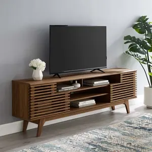 MODWAY Render 71 Media Console Tv Stand - Walnut