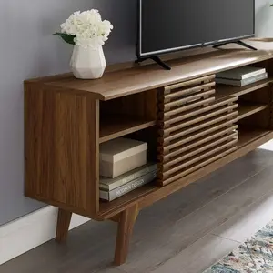 MODWAY Render 71 Media Console Tv Stand - Walnut