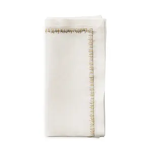 KIM SEYBERT Filament Napkin - White/gold