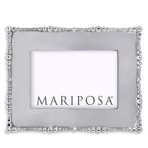 MARIPOSA Pearl Drop Engravable Frame, 4 X 6