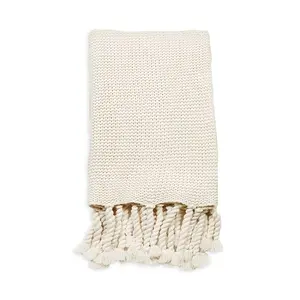 POM POM AT HOME Trestles Oversized Throw - Antique White