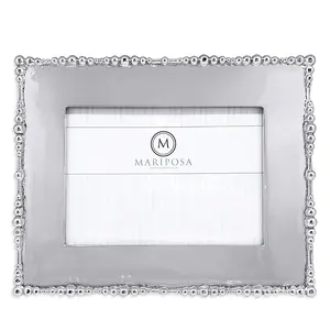 MARIPOSA Pearl Drop Engravable Frame, 5 X 7 - Metal