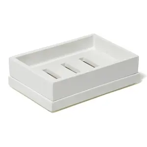 Jonathan Adler Lacquer Bath Soap Dish - White