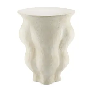 Aerin Corvo Side Table, Resin - Fresco White