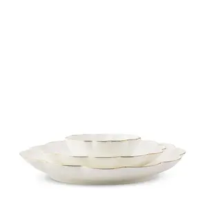 Aerin Scalloped Nesting Serving Dishes, Set Of 3