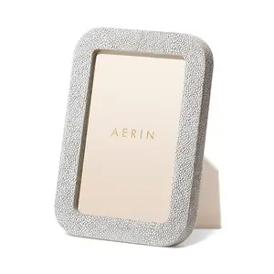 Aerin Modern Shagreen Frame, 4 X 6 - Dove