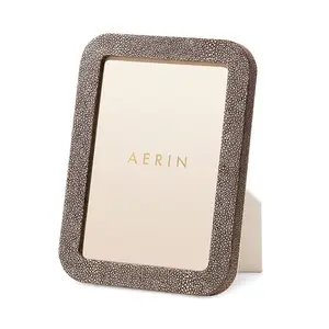 Aerin Modern Shagreen Frame, 5 X 7 Chocolate