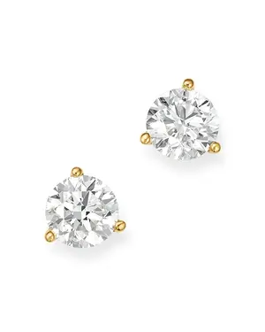 Bloomingdale'S 1.0 Tcw Certified Diamond Stud Earrings - White/gold
