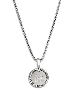 David Yurman Sterling Silver Initial Charm B