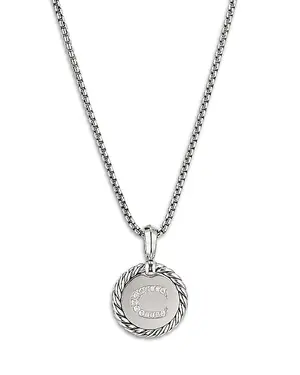 David Yurman Sterling Silver Initial Charm C