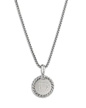 David Yurman Sterling Silver Initial Charm D
