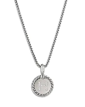 David Yurman Sterling Silver Initial Charm H