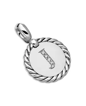 David Yurman Sterling Silver Initial Charm J