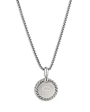 David Yurman Sterling Silver Initial Charm P