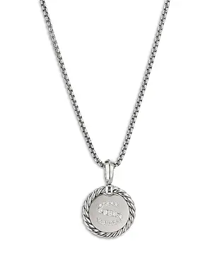 David Yurman Sterling Silver Initial Charm S