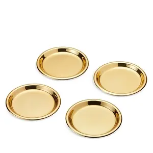 Aerin Marzia Coasters, Set Of 4 - Gold