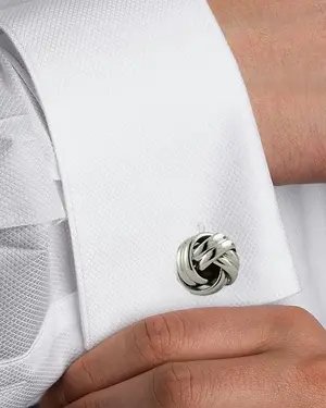 David Donahue Sterling Knot Cufflinks