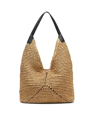 Whistles Triangular Straw Tote - Neutral