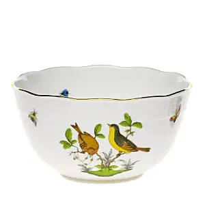 HEREND Rothschild Bird Multi-color Round Bowl - Motif 07