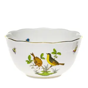 HEREND Rothschild Bird Multi-color Round Bowl - Motif