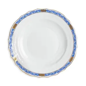HEREND Chinese Bouquet Salad Plate, Garland - Blue