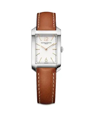 Baume & Mercier Hampton Watch, 35mm - White/brown
