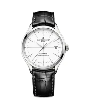 Baume & Mercier Clifton Baumatic Watch - White/black