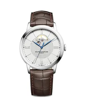 Baume & Mercier Classima 42mm Watch - White/brown