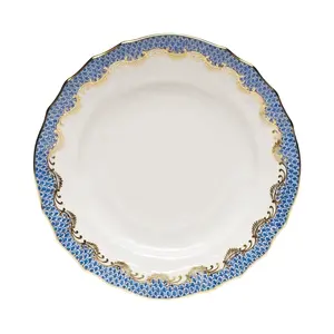 HEREND Fishscale Bread & Butter Plate - Blue