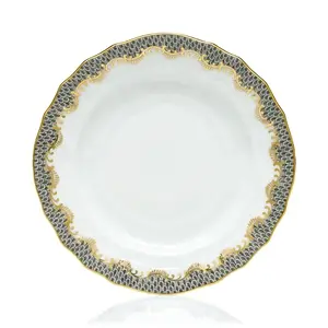 HEREND Fishscale Bread & Butter Plate - Gray