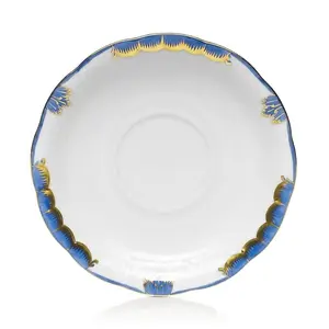 HEREND Princess Victoria Tea Saucer - Blue