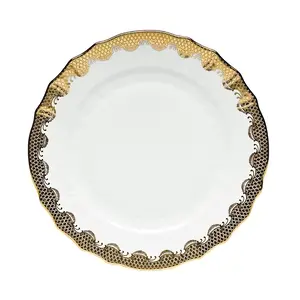 HEREND Fishscale Dinner Plate - Gold