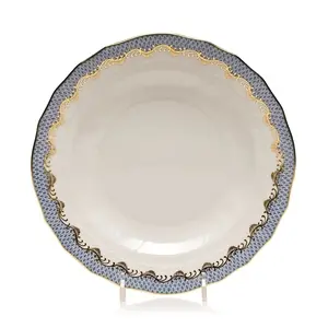 HEREND Fishscale Dinner Plate - Light Blue